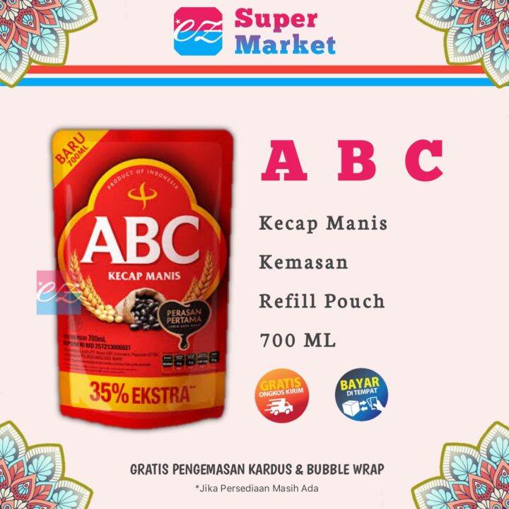 ABC KECAP MANIS KEMASAN REFILL POUCH 700 ML + EXTRA 35% | Lazada Indonesia