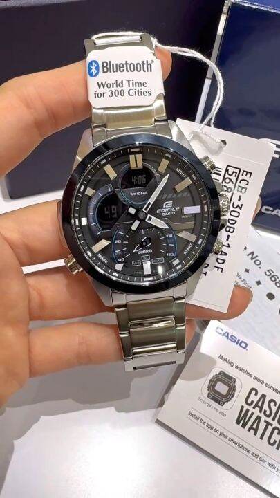 EDIFICE BLUETOOTH ECB-30DB-1A ALNADIGIT MEN WATCH | Lazada
