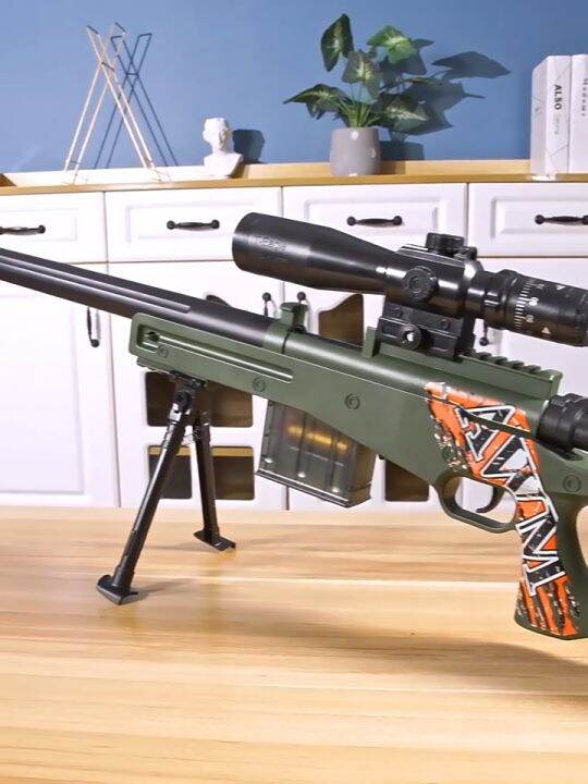 AWM Toy Gun For Boys Gift For Boys Manual Nerf Toy Gun With Bolt Action and Shell Ejection ...