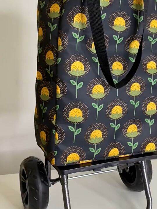 shopping cart with wheels Grocery shopping small trolley household ...