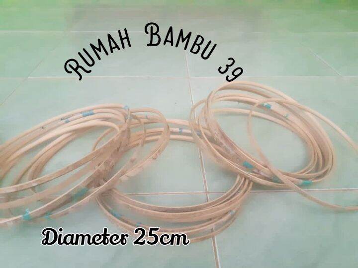 lingkaran bambu,wengku bambu,bambu ring ajir tanaman melingkar diameter ...