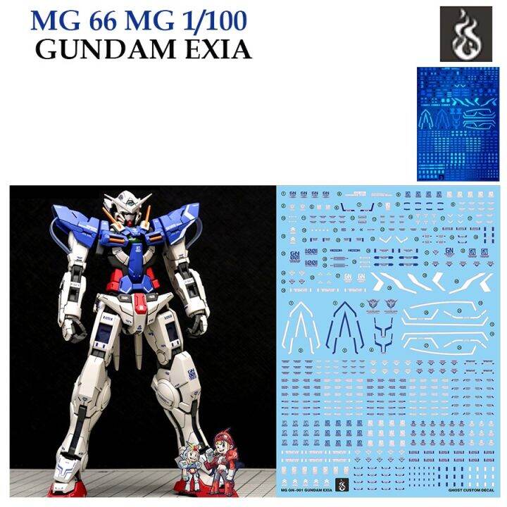 ดีคอลน้ำ [Ghost] MG 66 GN-001 GUNDAM EXIA MG 1/100 (HIQ Water Decal ...