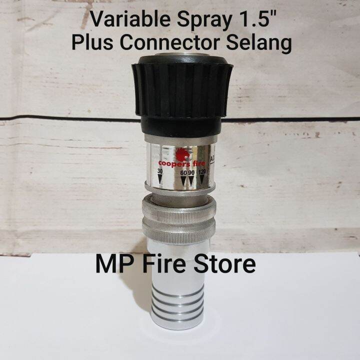 Variable Nozzle Spray Nuzzle Sprayer Pemadam 1.5 Inch Plus Connector ...