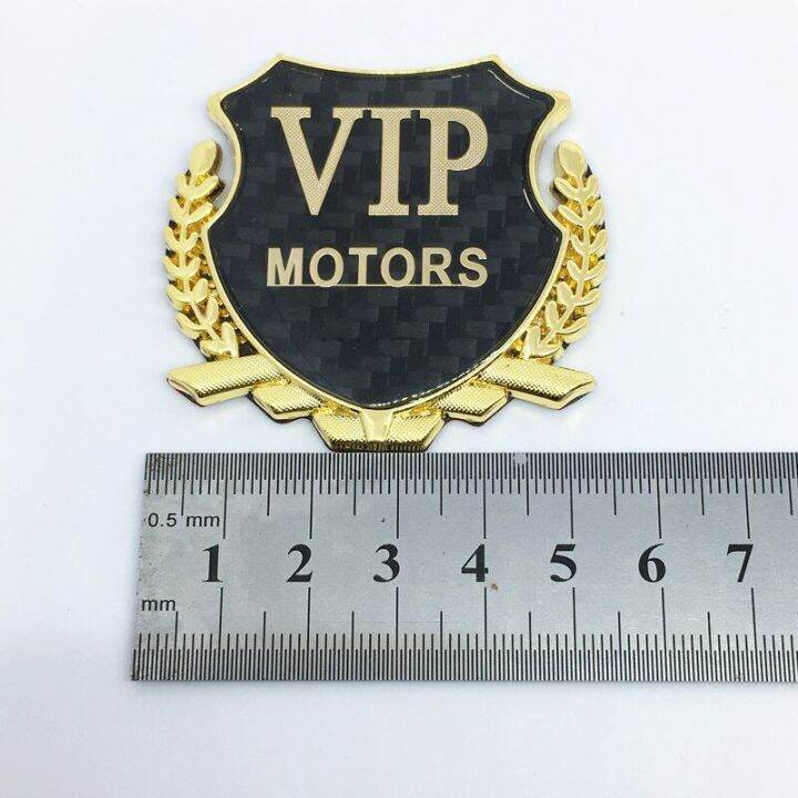 3D Logo VIP MOTORS Metal Car Chrome carbon fiber Emblem Badge Decal ...