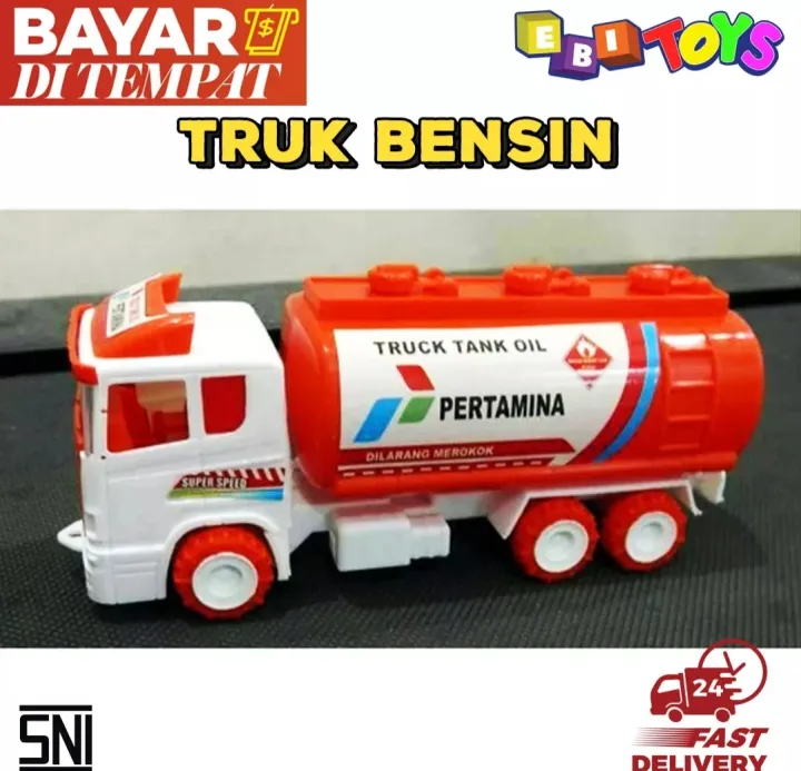 Mainan Truck Bensin Pertamina Shell Truk Tangki Bensin Pertamina Truk ...