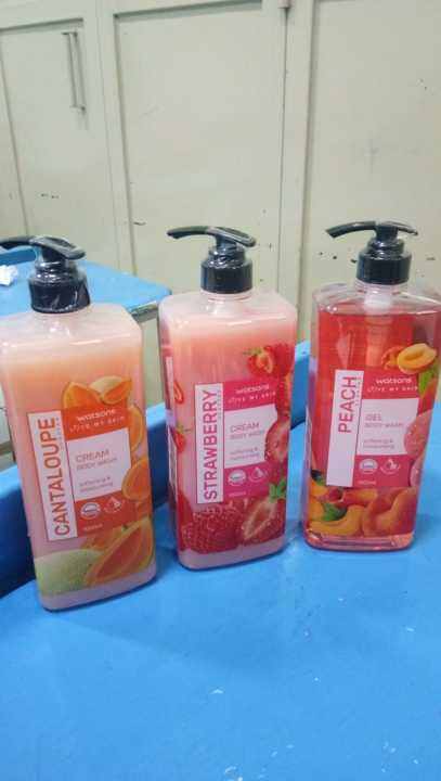 (BISA COD) SABUN CAIR WATSONS 1 liter. tersedia 5 varian. peach, green ...