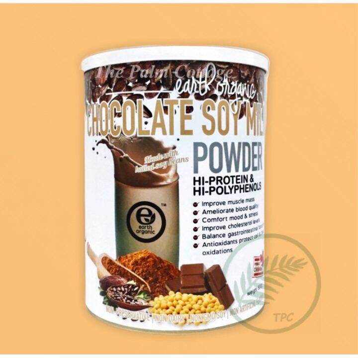 [Best Before Feb2024] EARTH LIVING Organic Chocolate Soy Milk Powder (800g) | Lazada