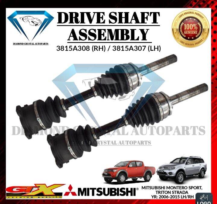 DRIVE SHAFT ASSEMBLY MITSUBISHI MONTERO SPORT, TRITON, STRADA 2006-2015 ...