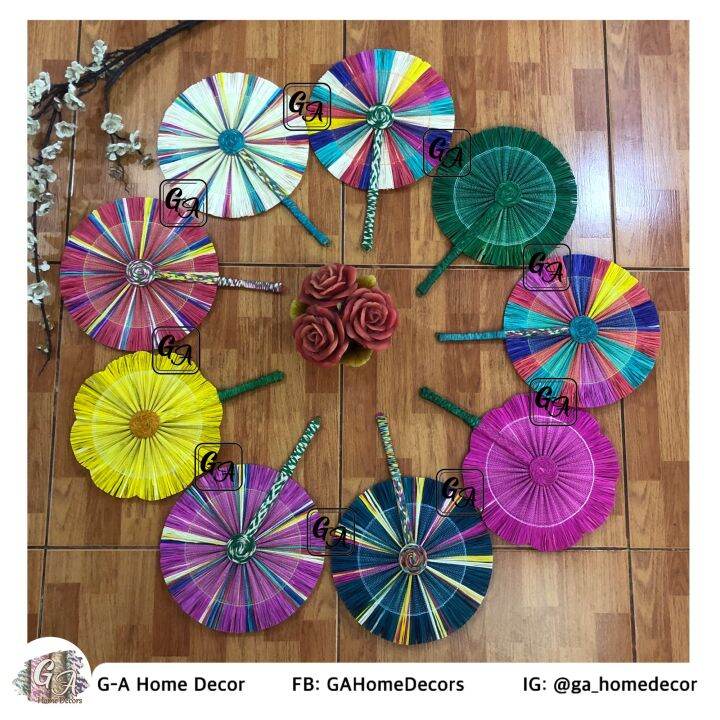 Raffia fan - Native fan - Gawang pinoy - Pamaypay | Lazada PH