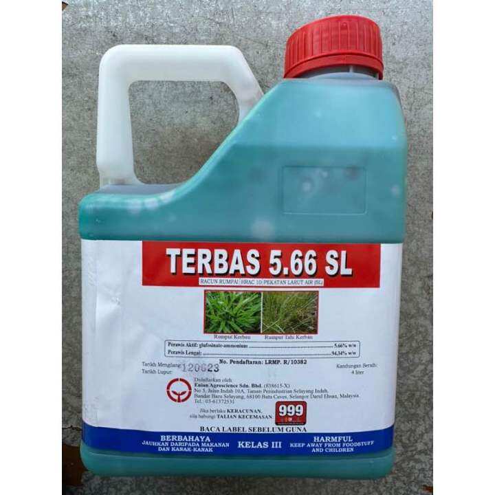 Terbas 5.66 SL Racun Lalang 4L / Racun Sentuh Kawasan Sawit / Weed ...