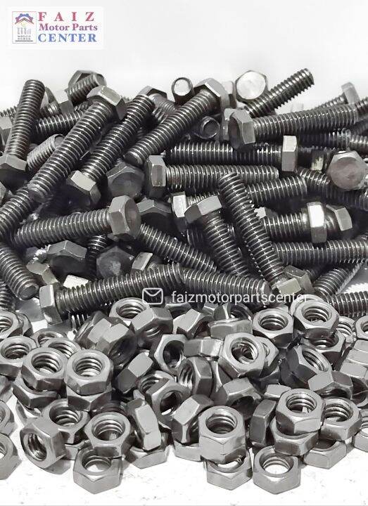 ORDINARY BOLT WITH NUT 5/16x3/4 inch up to 5/16x4 inches HEXAGONAL CAP ...