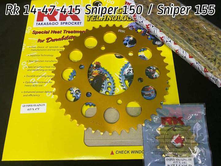 SNIPER 150/155 14 47 415 RK CHAIN SET | Lazada PH