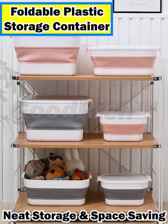 Collapsible Storage Box For Versatile Use, Foldable Storage Cabinet ...