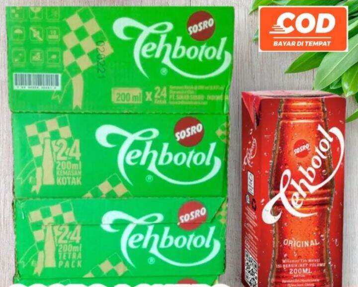 TEH BOTOL SOSRO KOTAK 1 DUS ISI 24 PCS 200ML | Lazada Indonesia