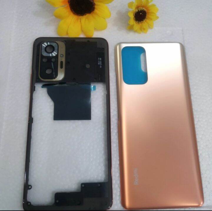 CASING HOUSING FULLSET REDMI NOTE 10 PRO ORIGINAL BACKDOOR BAZEL MIDLE ...
