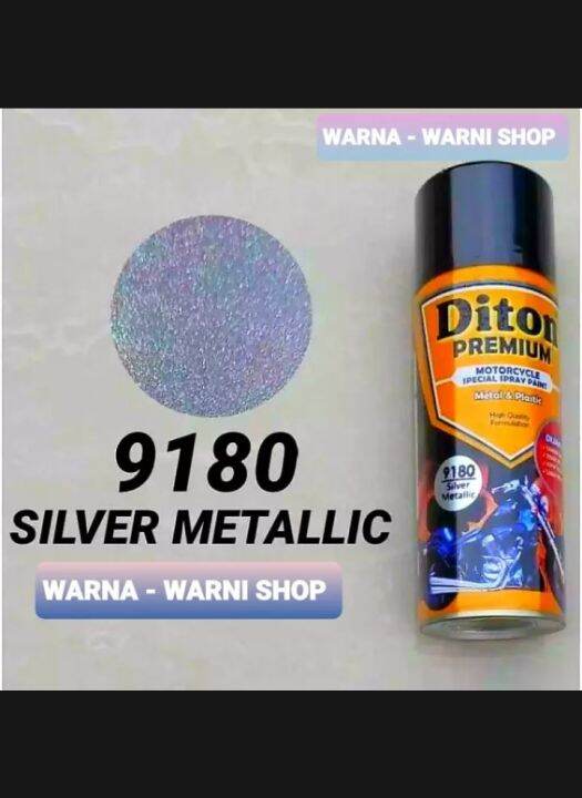 Pilox DITON PREMIUM Silver Metallic 9180 CAT SILVER UNTUK DASARAN CANDY ...
