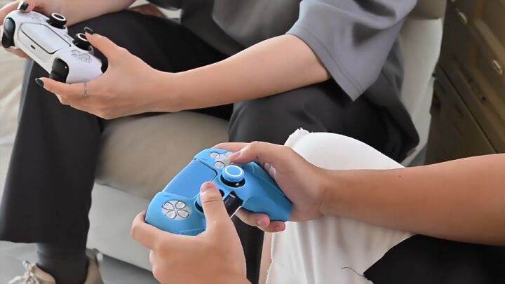 IINE™Silicone Joy PS5 DualSense ซิลิโคนจอย PS5 แถมครอบปุ่ม งานแบรนด์ สี ...