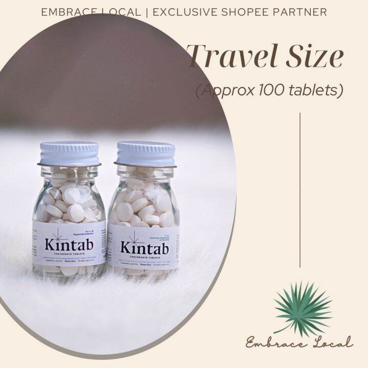 Kintab Toothtabs Travel Size FDA APPROVED! (est 100 tablets ...