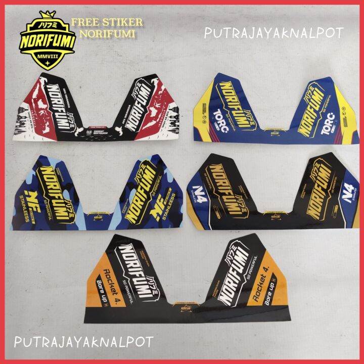 STIKER Knalpot NORIFUMI Norifumi Torc Bore up N4 NF,Indonesia Universal ...