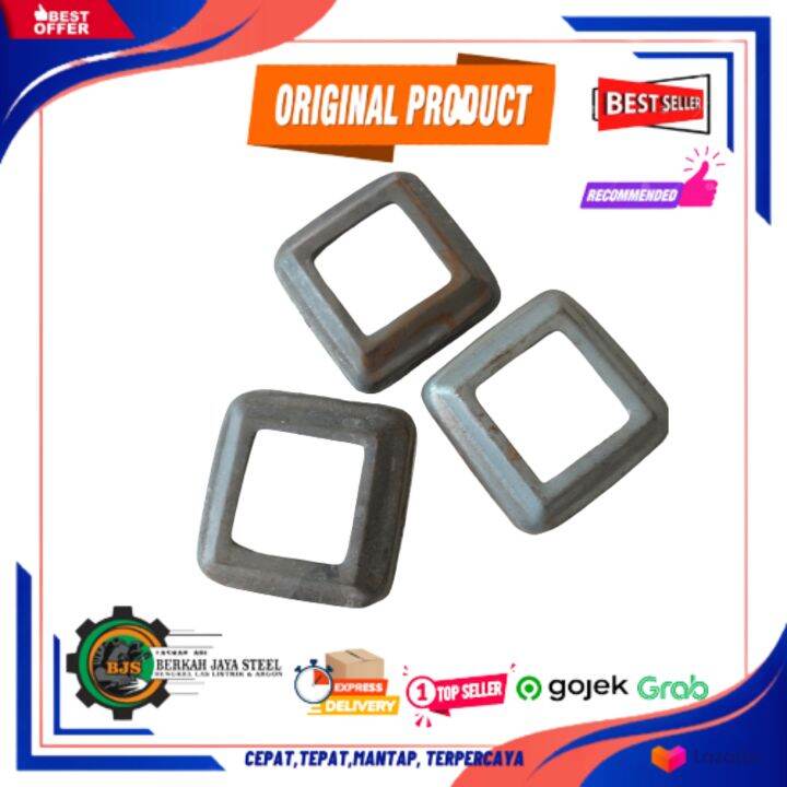 Ring Holo Besi 40x40 tapak,sepatu reling pagar tiang pintu | Lazada ...