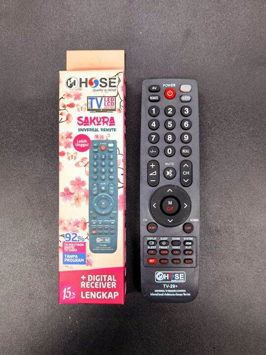Remote TV Universal + Remote Receiver Universal 2in1, merek Hose harus ...