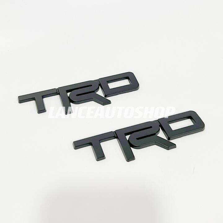 TRD Matte Black Logo Emblem TRD Metal Logo Emblem Sticker Car ...