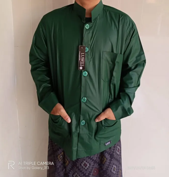 koko model ammu warna ijo botol | Lazada Indonesia