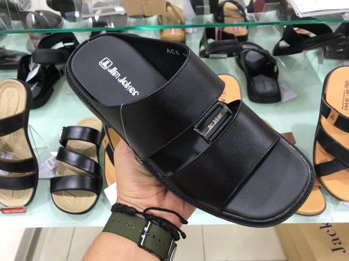 Sandal slop pria bahan kulit asli merek JIM JOKER 100% ORIGINAL ...