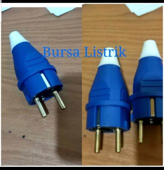 Steker Biru 012 Industrial Plug 2 pin Male | Lazada Indonesia