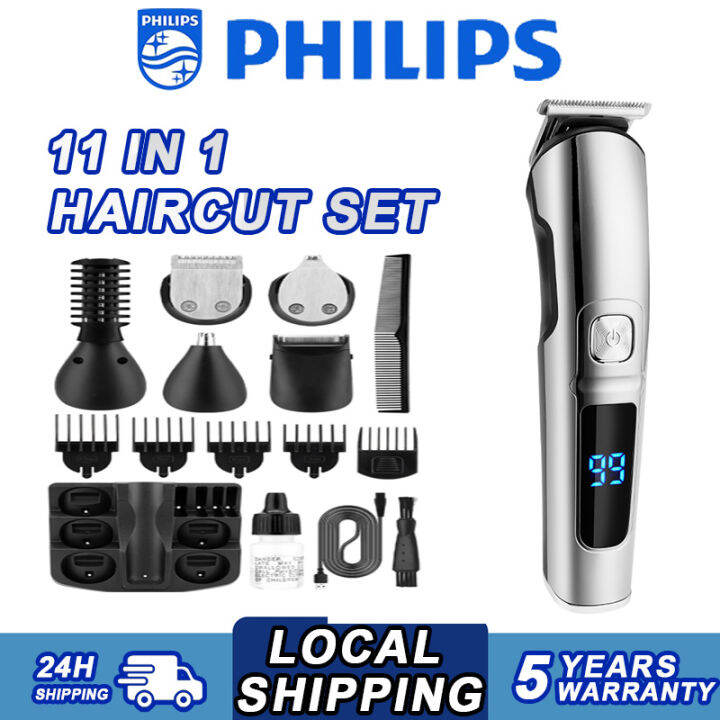 Philips 11-in-1 multifunctional smart haircut set Electric hair trimmer ...