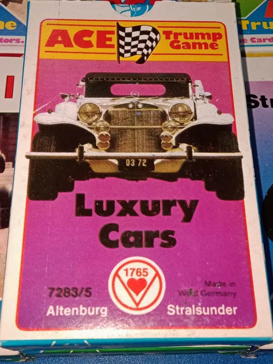 Luxury Cars Vintage Ace Super Trump Card Game | Lazada PH