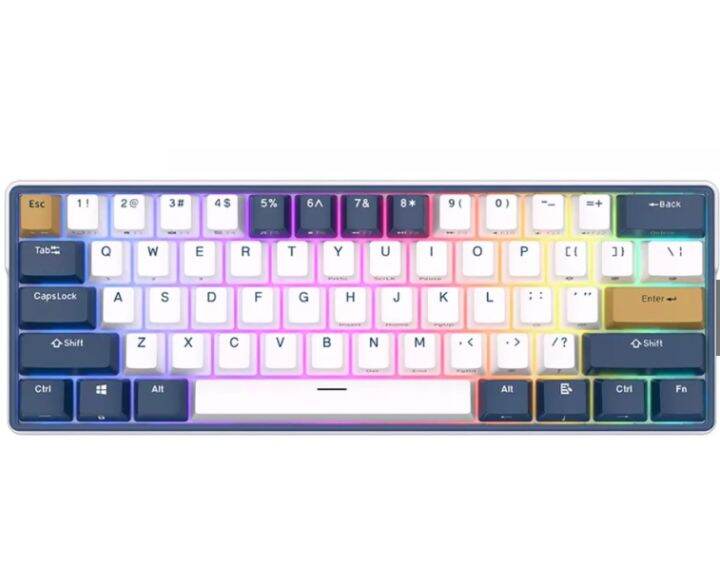 Royal Kludge RK61 Plus Custom ABS Doubleshot Keycaps Tri Mode Bluetooth ...
