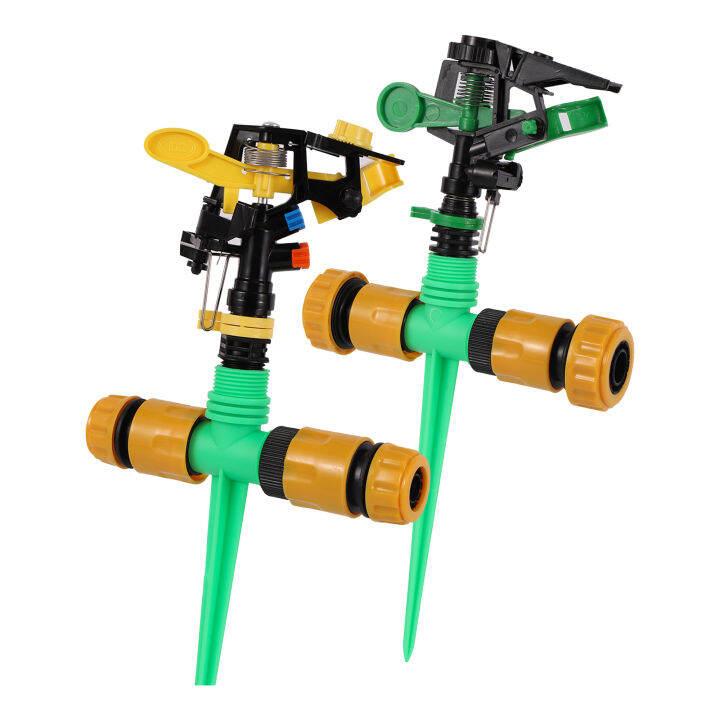 Garden Rotating Sprinkler 360 Degree Rotating Rocker Sprinkler with 1/2 ...