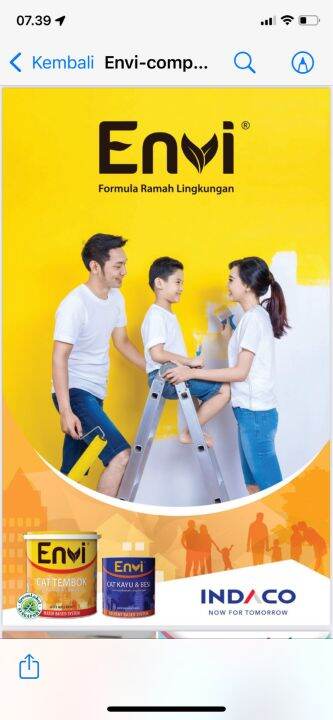Cat tembok Ramah Lingkungan Envi | Lazada Indonesia