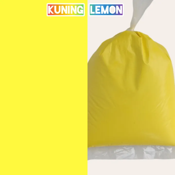 CAT KUNING LEMON 1KG/CAT TEMBOK/CAT DINDING/CAT KILOAN BERKUALITAS ...