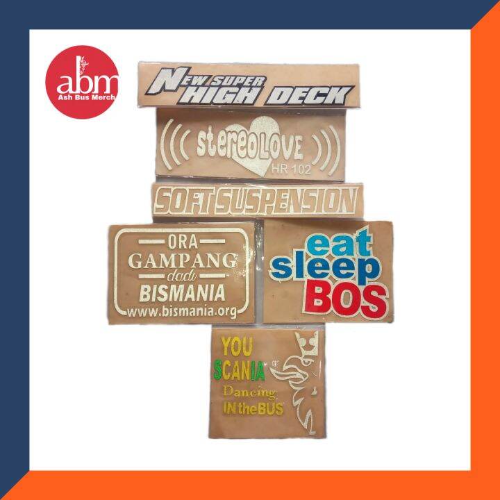 sticker / stiker bus / bis New super high deck, stereo love soft ...