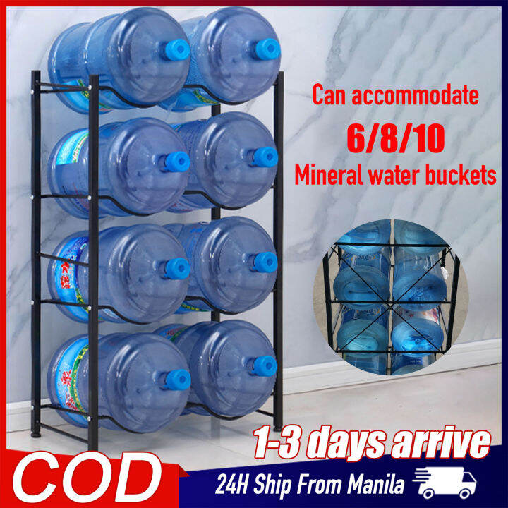 3/4/5/6/8/10 Bottles Water Gallon Rack Stand Water Jug Rack Stand ...