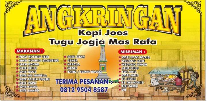 CETAK Spanduk Banner bener Ukuran 2x1 Meter Sepanduk Angkringan GRATIS ...