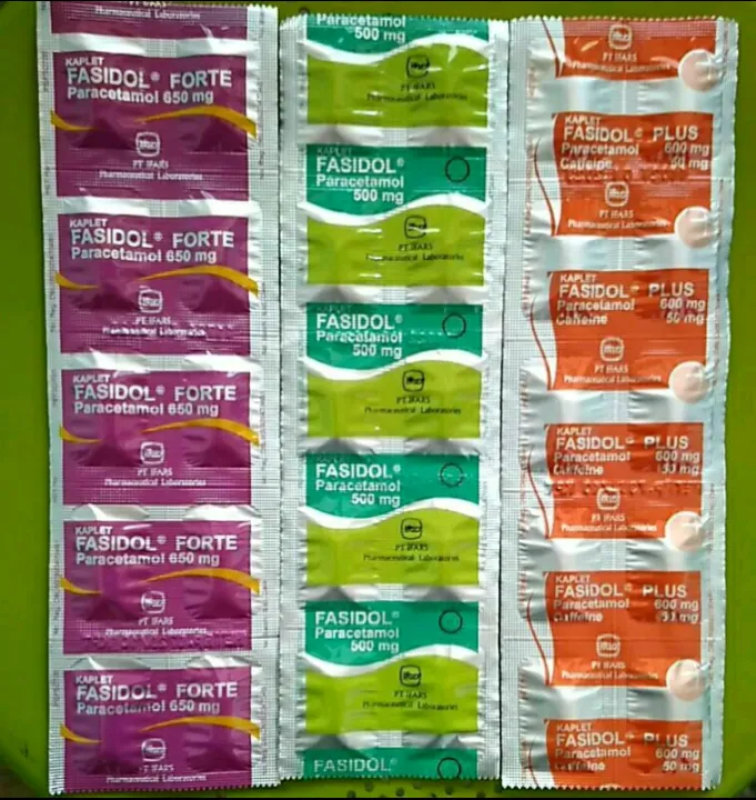 FASIDOL® FORTE PLUS KAPLET (Obat Sakit Kepala, Sakit Gigi, Demam, Nyeri ...