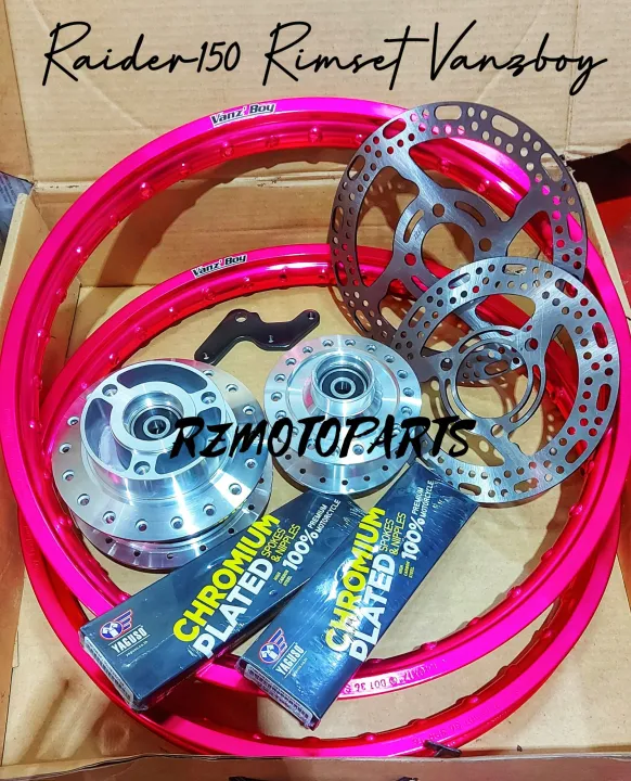 RAIDER150 RIMSET VANZBOY PINK BROKEN SIZE | Lazada PH