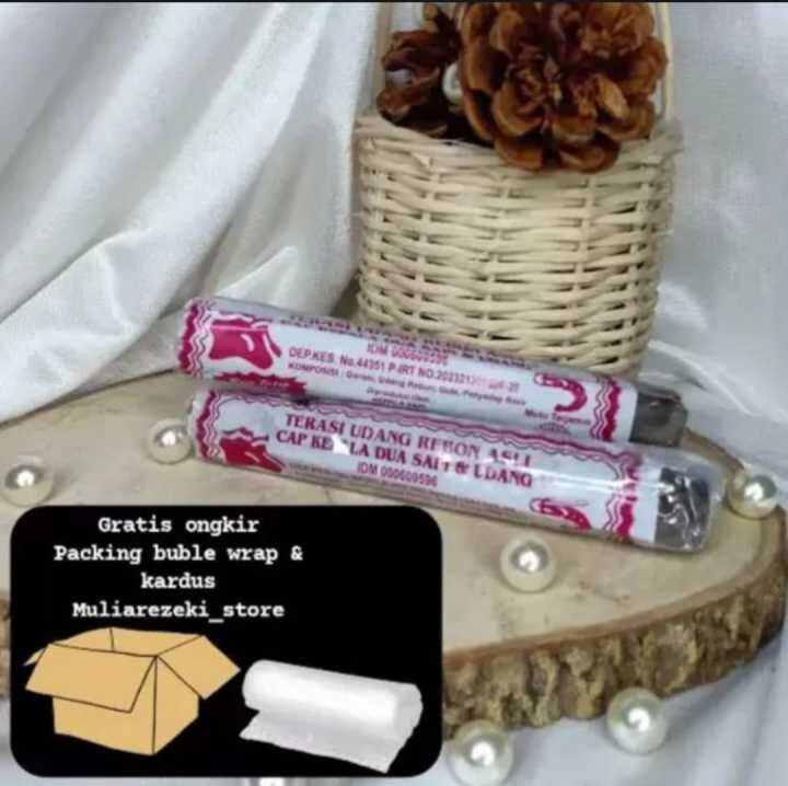 TERASI UDANG REBON cap kepala sapi 5 bungkus khas cirebon bumbu masak ...