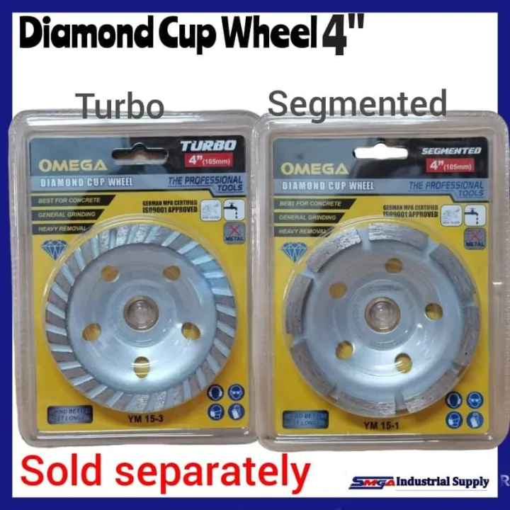 Omega Diamond Cup wheel for angle grinder 4 inches | Lazada PH