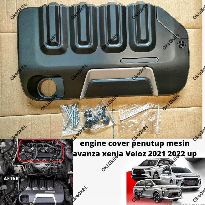 engine cover penutup mesin Avanza Xenia Veloz 2021 2022 2023 hitam ...