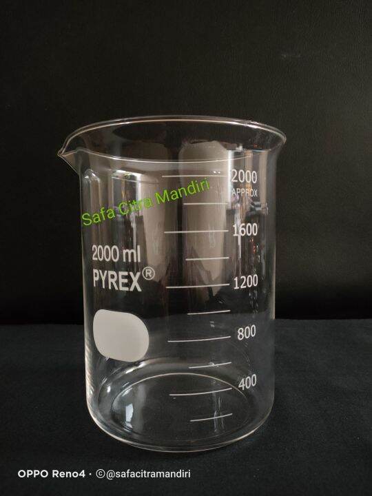 Beaker Glass 2000ml / Gelas Kimia 2000ml Pyrex | Lazada Indonesia
