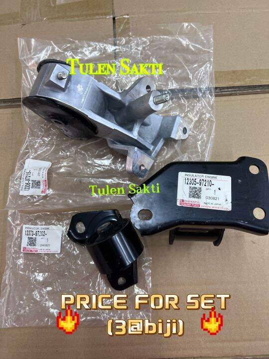 ORIGINAL PERODUA KENARI KELISA ENGINE MOUNTING SET (3@pcs) MADE IN ...