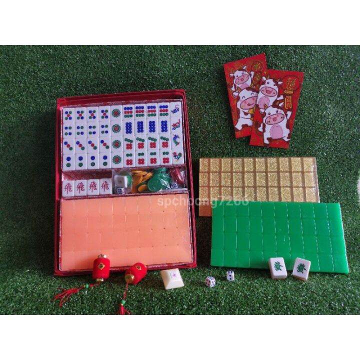 ★高品质★168 麻将 天地盖 四人麻将 三人麻将 拉米 拉美 Rummy 4 Player 3 Player Mahjong Set ...