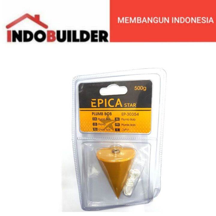 BANDUL LOT BESI 500 GRAM / LOT TUKANG BANGUNAN / PLUMB BOB | Lazada ...
