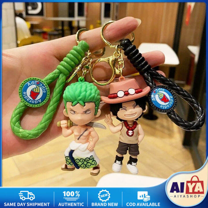 One Piece Keychains Anime Monkey D. Luffy Tony Chopper Roronoa Zoro ...