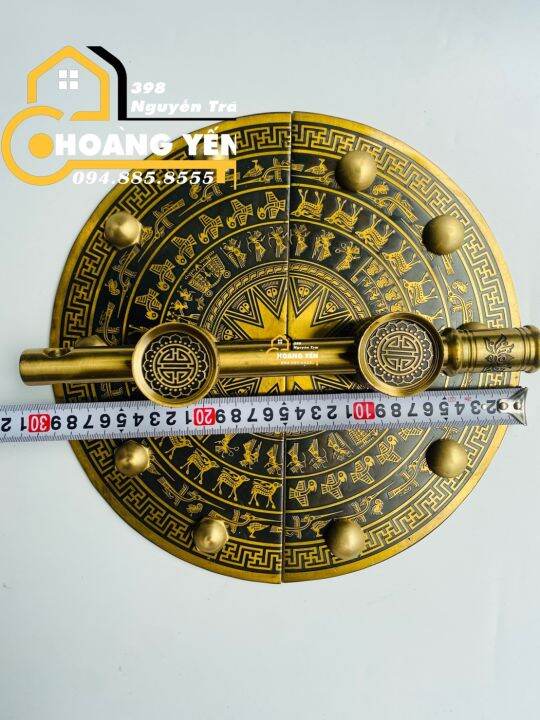 Bộ chùy đồng hoa văn mặt trống đồng Đông Sơn, Khoá truỳ đồng cửa cổng ...