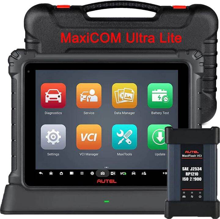 Autel MaxiCOM Ultra Lite 12,9 inci Pemindai OBD2 Sistem Penuh, Pemindai ...